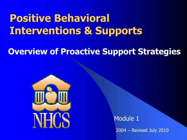 PPT - Positive Behavioral Interventions & Supports PowerPoint ...