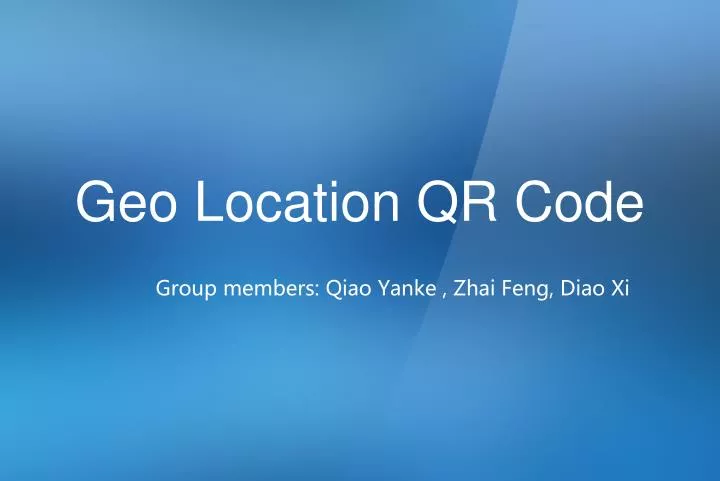 PPT - Geo Location QR Code PowerPoint Presentation, free download - ID ...
