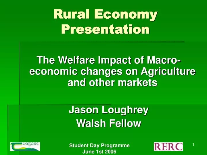 PPT - Rural Economy Presentation PowerPoint Presentation, free download ...
