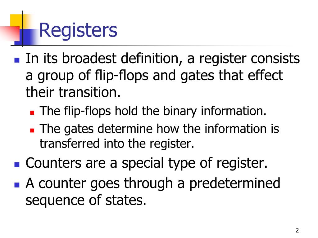 PPT - Registers PowerPoint Presentation, free download - ID:3896226