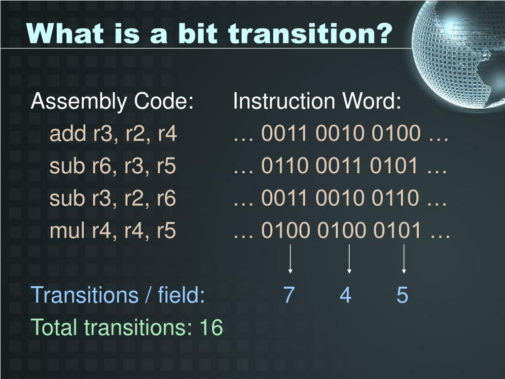 PPT - Compiler-Based Register Name Adjustment for Low-Power Embedded Processors PowerPoint ...