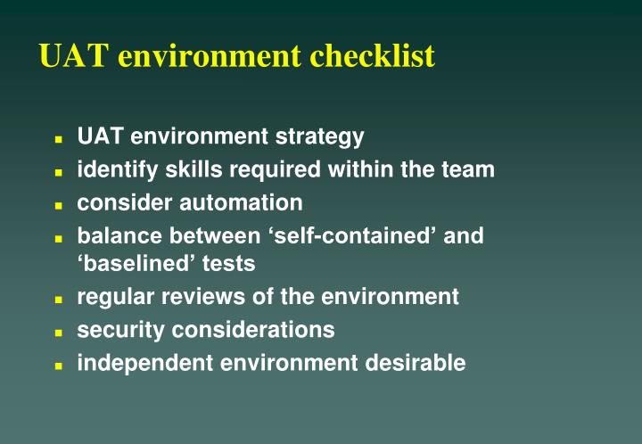 PPT - Components of UAT PowerPoint Presentation - ID:3897246