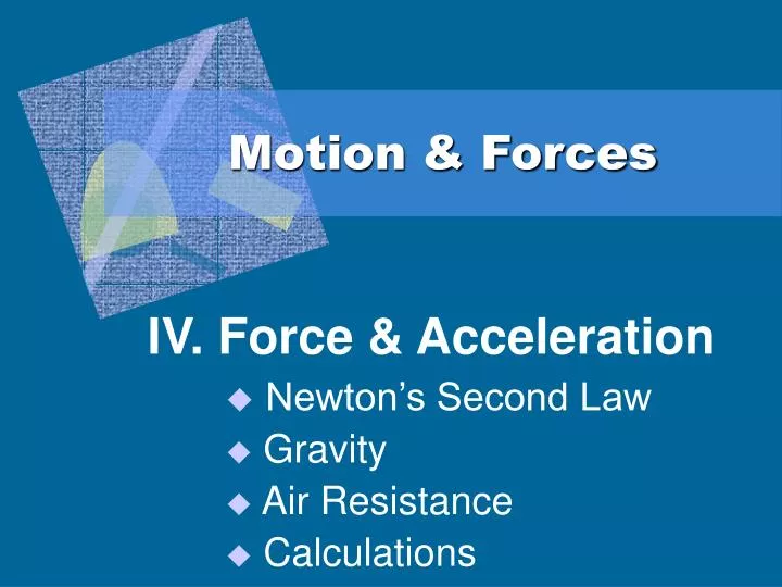PPT - Motion & Forces PowerPoint Presentation, free download - ID:3897378