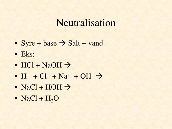 PPT - Syrer og baser PowerPoint Presentation - ID:3898171