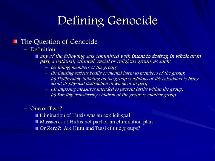 Genocide Definition