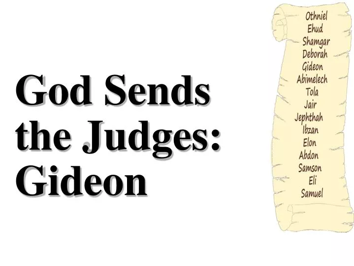 PPT - God Sends the Judges: Gideon PowerPoint Presentation, free ...
