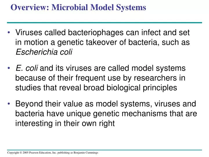 PPT - Overview: Microbial Model Systems PowerPoint Presentation, free ...
