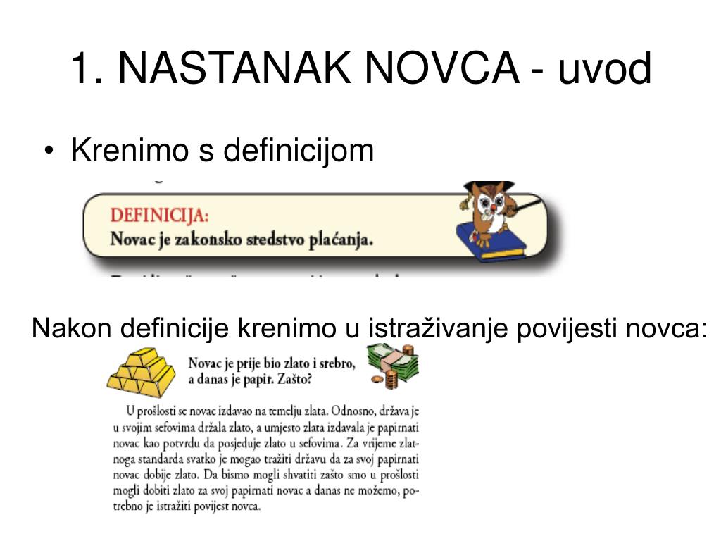 PPT - VODIČ ZA RAZUMIJEVANJE NOVCA PowerPoint Presentation, free ...