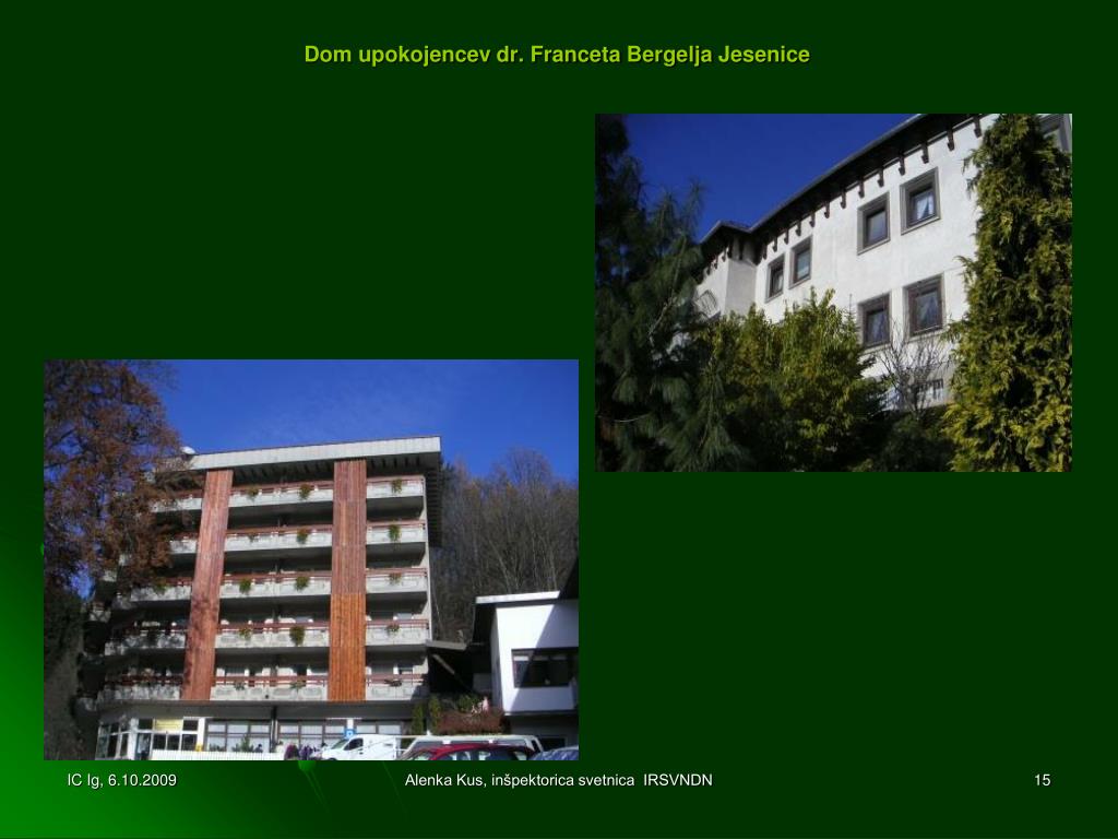 PPT - Izvajanje inšpekcijskega nadzora v domovih za starejše osebe ...