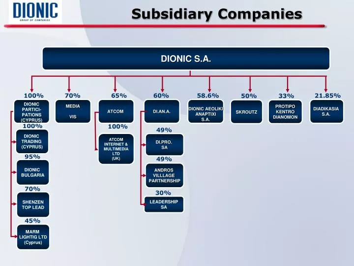PPT - Subsidiary Companies PowerPoint Presentation, free download - ID ...