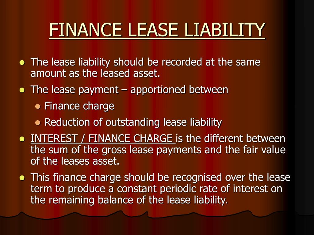 PPT - FINANCIAL LIABILITY: Accounting for Lease by the lessee ...