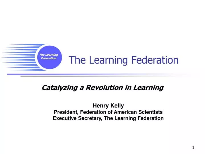 PPT - The Learning Federation PowerPoint Presentation, free download ...
