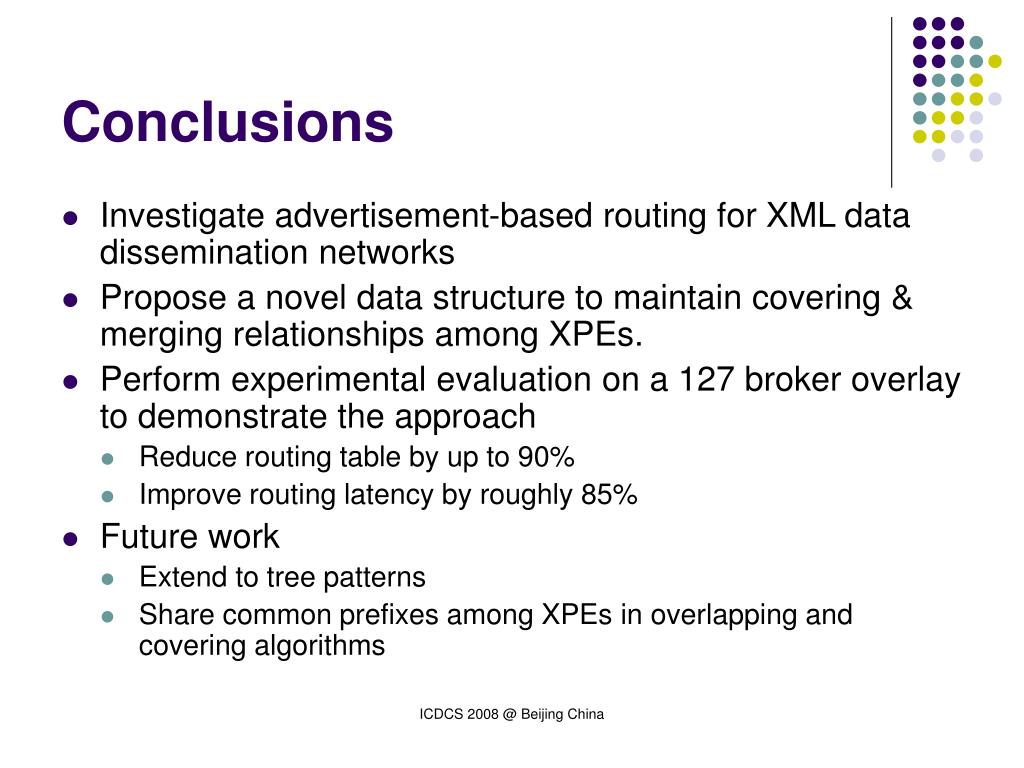 Ppt Routing Of Xml And Xpath Queries In Data Dissemination Networks Powerpoint Presentation