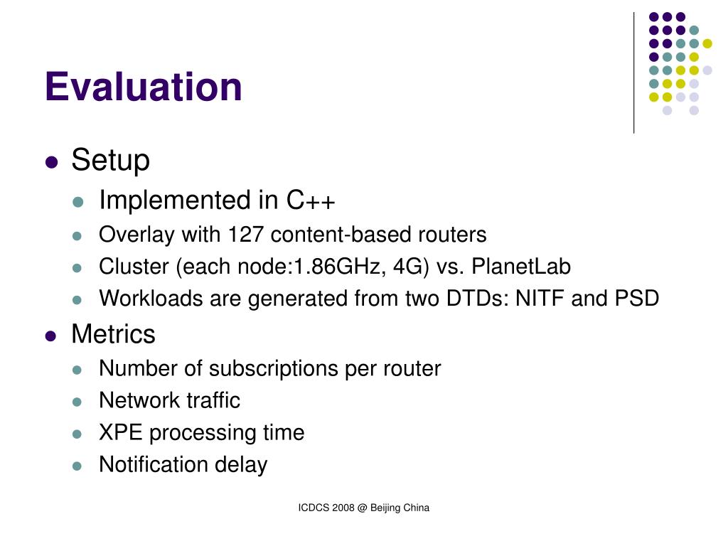 Ppt Routing Of Xml And Xpath Queries In Data Dissemination Networks Powerpoint Presentation