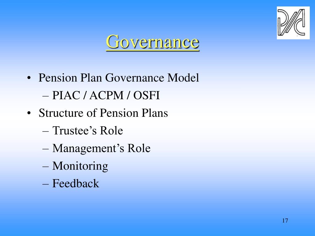 PPT - Pension Fund Investment in Canada Trends, Regulation and Pension ...