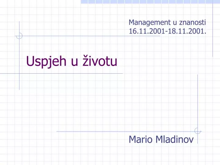 PPT - Uspjeh u životu PowerPoint Presentation, free download - ID:3910082