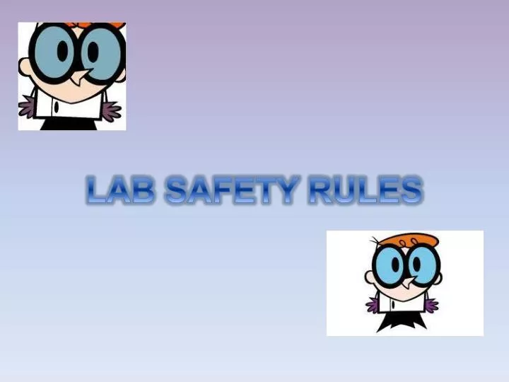 PPT - LAB SAFETY RULES PowerPoint Presentation, free download - ID:3912696
