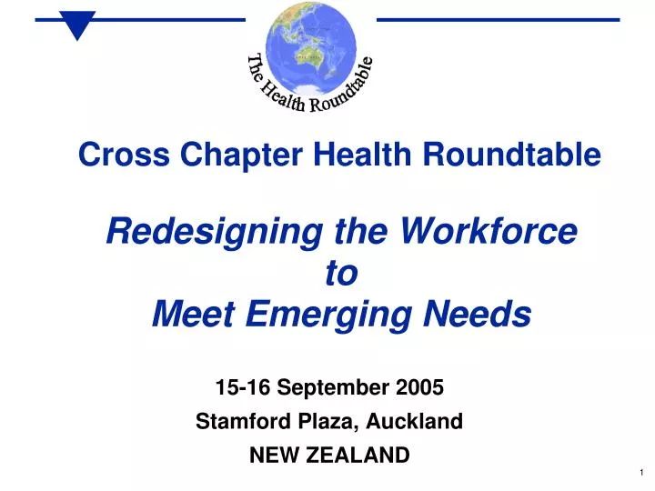 PPT - Cross Chapter Health Roundtable Redesigning the Workforce to Meet ...