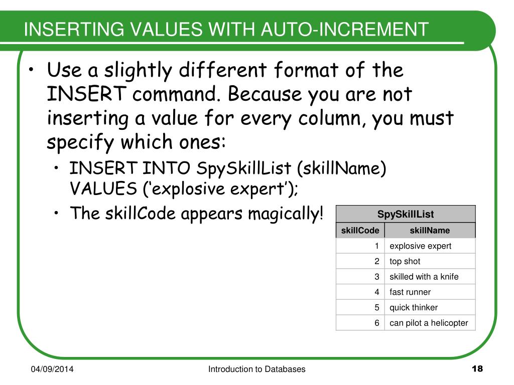 Ppt F27db Introduction To Database Systems Lecture 2 Using Relational Databases Powerpoint 7331