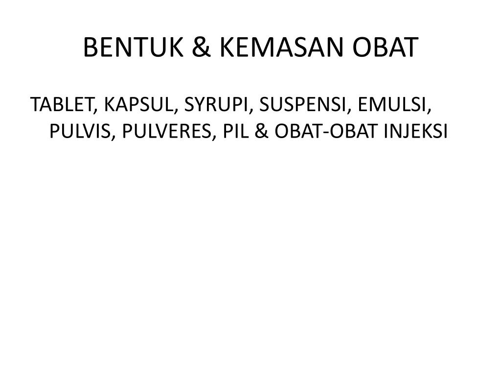 PPT - PENGANTAR ILMU RESEPTIR & FARMASI PowerPoint Presentation - ID ...