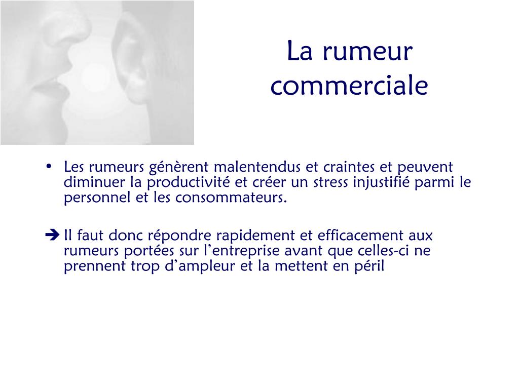 PPT - Elle court, elle court la rumeur... PowerPoint Presentation, free ...