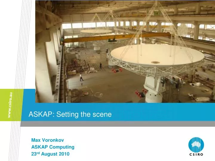 PPT - ASKAP: Setting the scene PowerPoint Presentation, free download ...