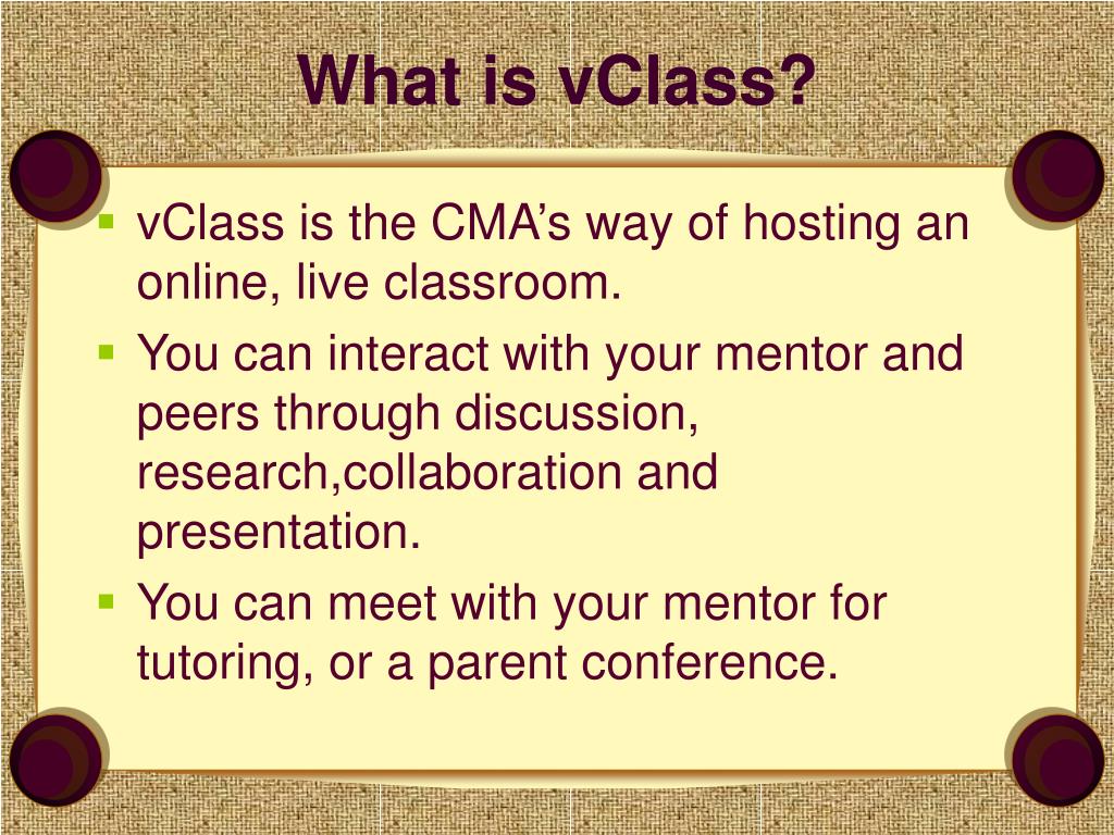 PPT - vClass PowerPoint Presentation, free download - ID:3917620