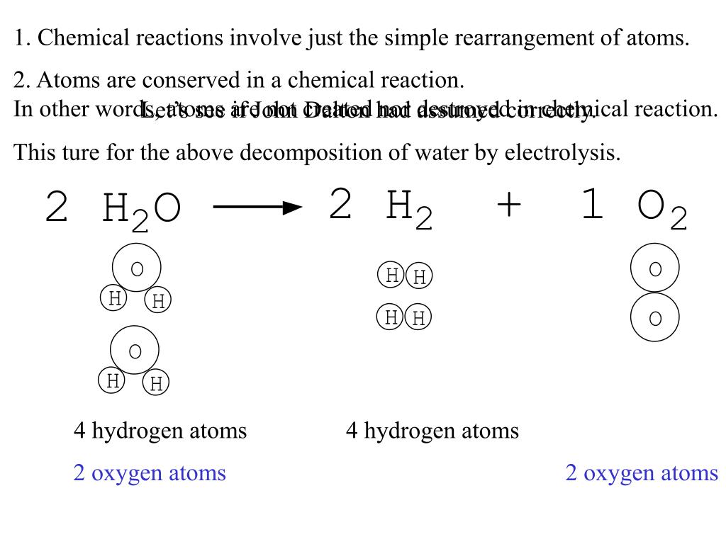 PPT - This is a chemical recipe for the decomposition of water by ...