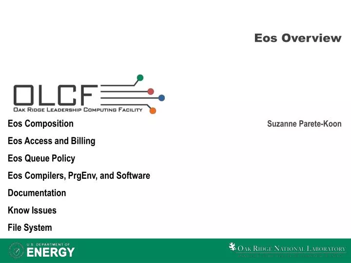 PPT - Eos Overview PowerPoint Presentation, free download - ID:3918860