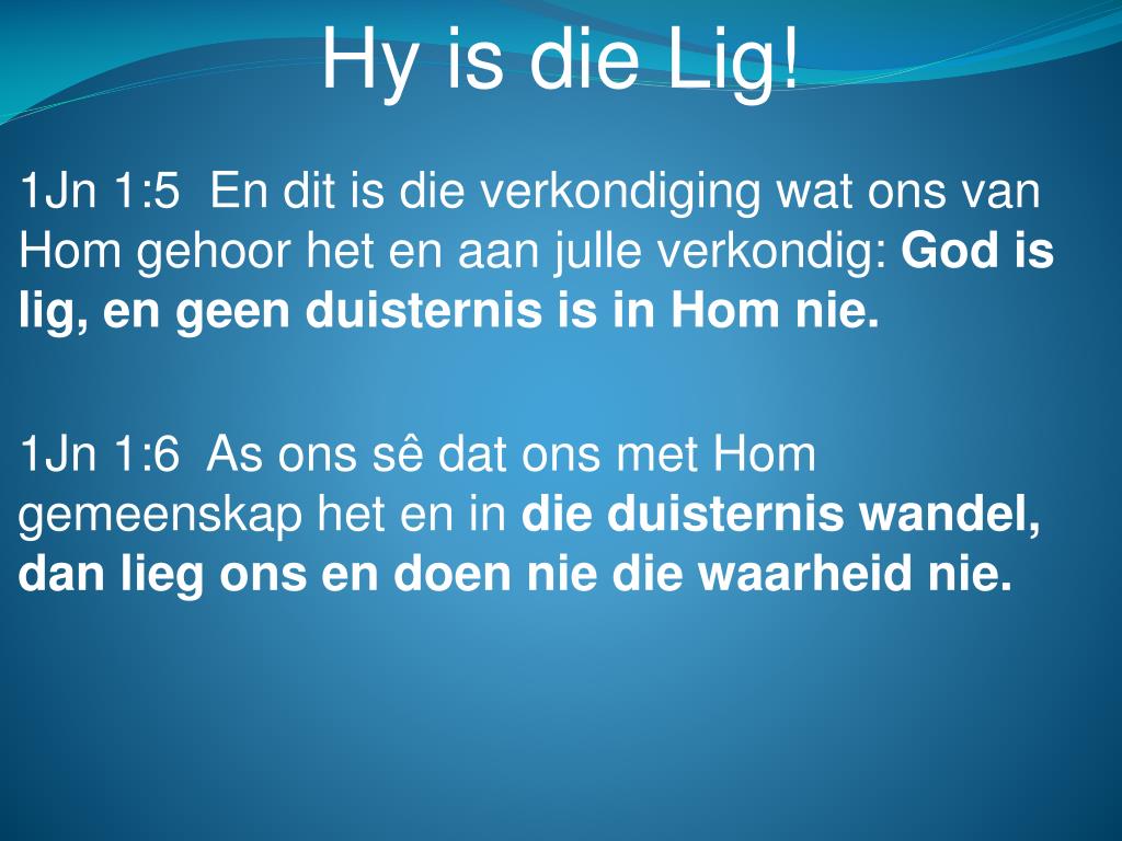 PPT - Die Lewende Woord van YHWH - Ons Laaste Hoop – 1, 2, 3 Johannes ...