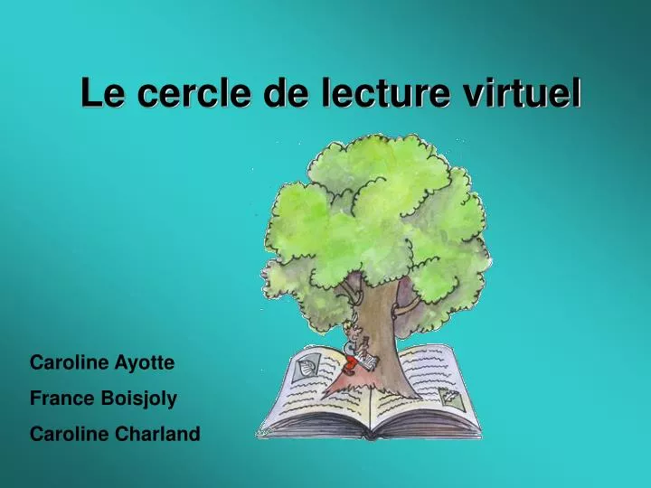 PPT - Le cercle de lecture virtuel PowerPoint Presentation, free ...