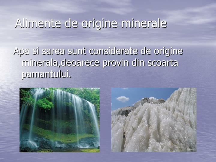 PPT - Alimente de origine minerala PowerPoint Presentation - ID:3921094