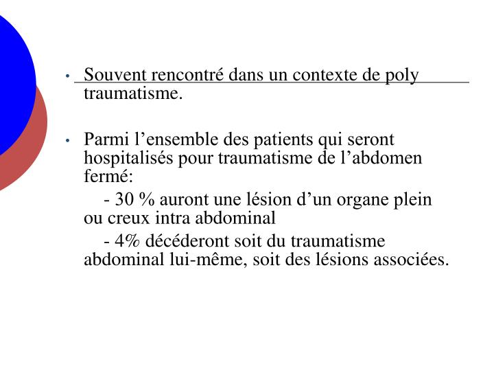 PPT - INTRODUCTION: Le traumatisme de l’abdomen chez l’enfant est très ...