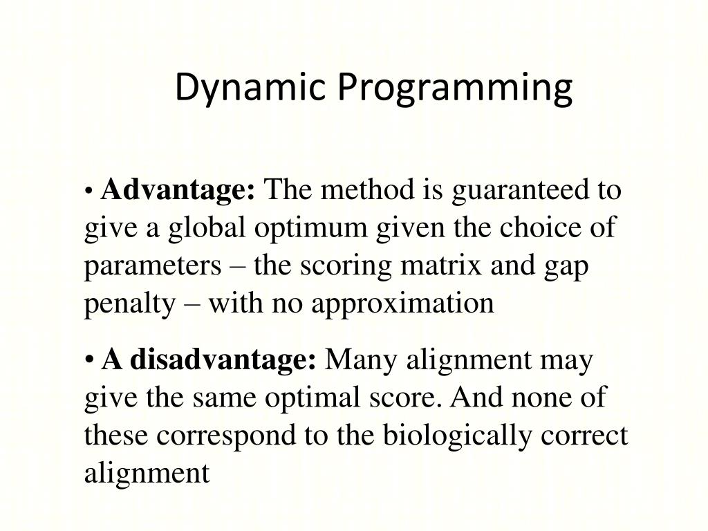 Ppt Dynamic Programming For Sequence Alignment Powerpoint Presentation Id3922425