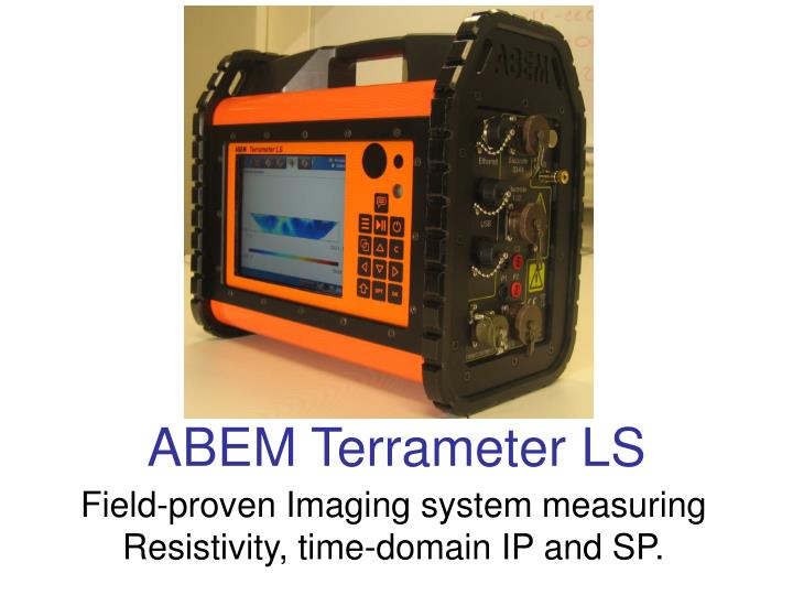 PPT - ABEM Terrameter LS PowerPoint Presentation - ID:3922821