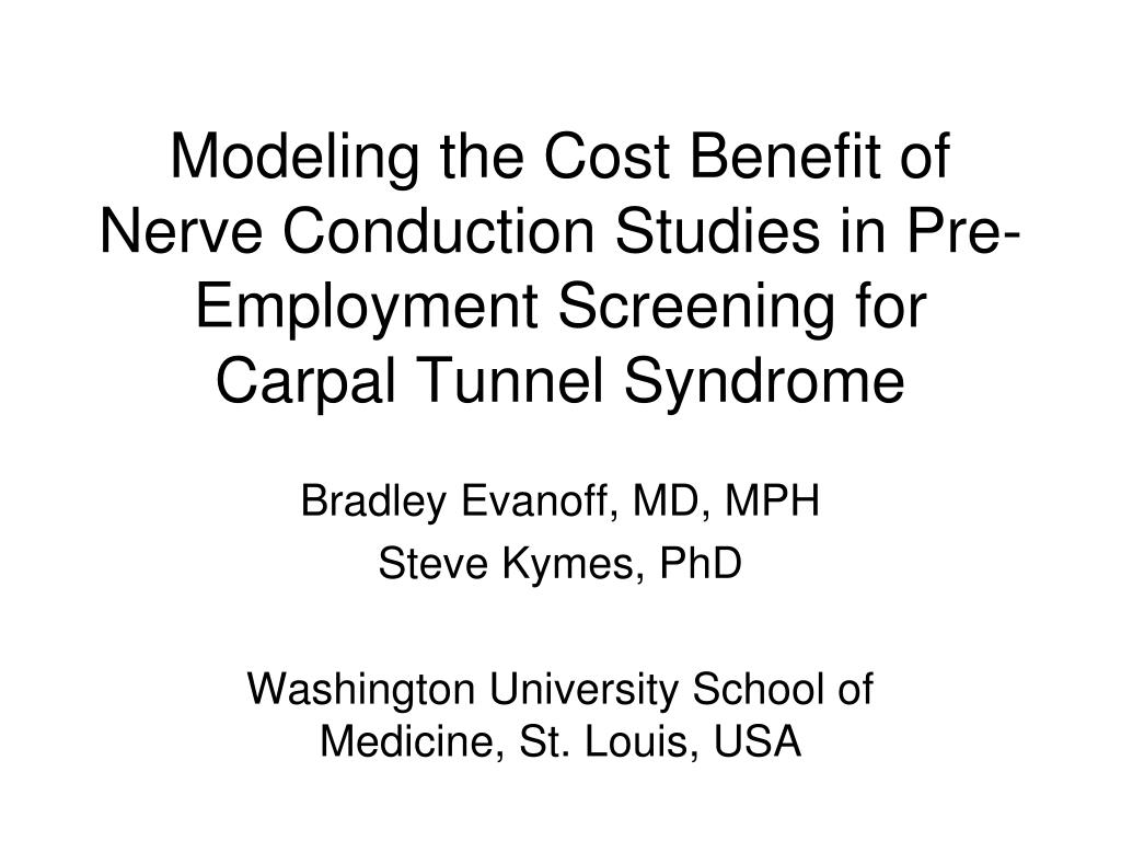PPT - Bradley Evanoff, MD, MPH Steve Kymes, PhD Washington University ...