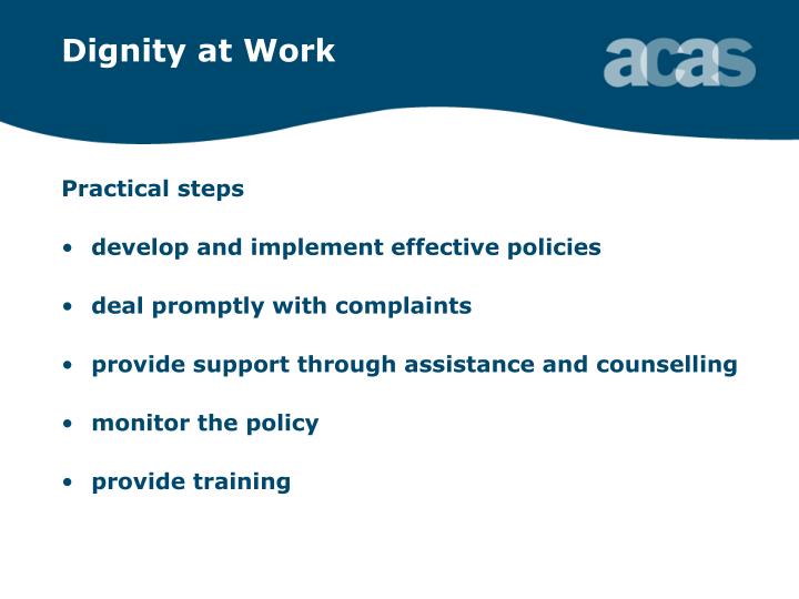 PPT - Dignity at Work Peter Rabbitts Greater Manchester North Senior ...