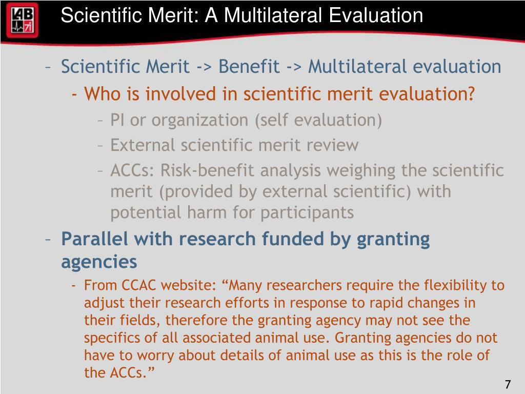 PPT - Animal Research for the Industry: Scientific Merit by a ...