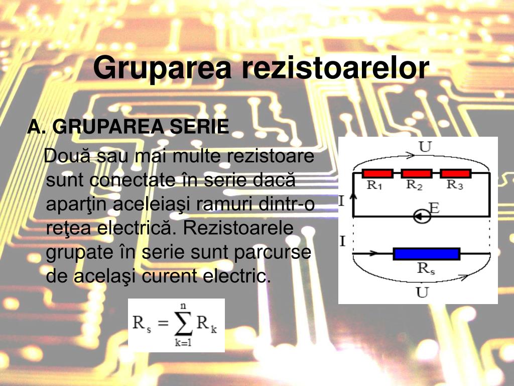 PPT - ELECTROCINETICA Modulul Electrotehnica aplicata Clasa a X-a ...