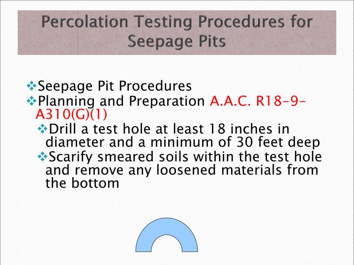 PPT - GEOTECHNICAL SERVICES AS RELATED TO ON-SITE WASTEWATER TREATMENT ...
