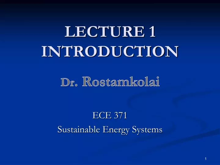 PPT - LECTURE 1 INTRODUCTION PowerPoint Presentation, free download ...