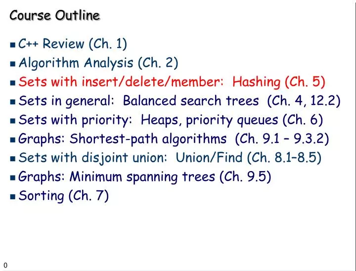 PPT - Course Outline PowerPoint Presentation, free download - ID:3928748