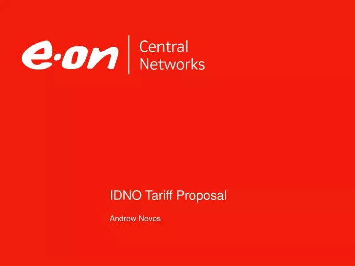 PPT - IDNO Tariff Proposal PowerPoint Presentation, free download - ID ...