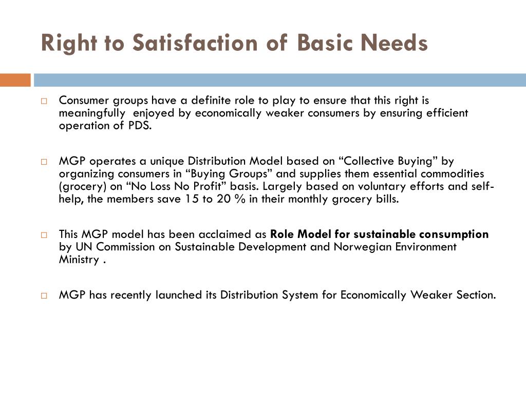 PPT - CONSUMER ADVOCACY & THE 8 CONSUMER RIGHTS PowerPoint Presentation ...