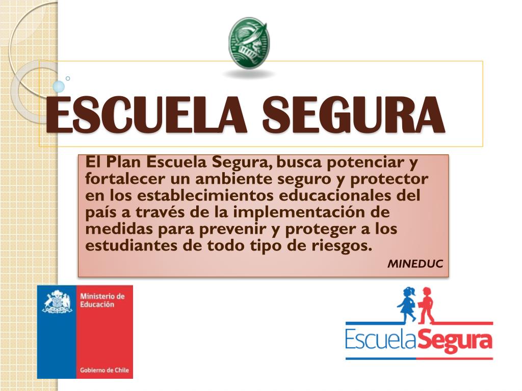 PPT - ESCUELA SEGURA PowerPoint Presentation, free download - ID:3930231 PPT - ESCUELA SEGURA PowerPoint Presentation, free download - ID:3930231