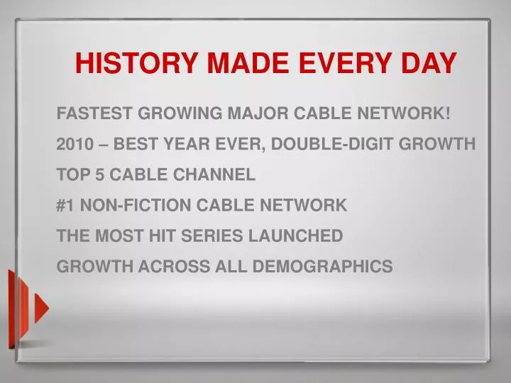 PPT - HISTORY MADE EVERY DAY PowerPoint Presentation, free download ...