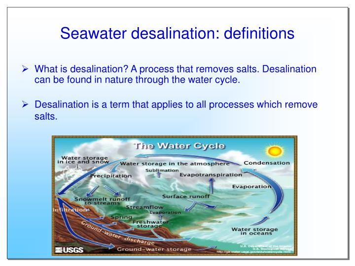 PPT - Les enjeux du dessalement de l’eau de mer PowerPoint Presentation ...