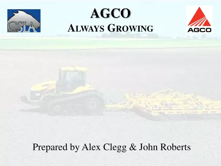 PPT - AGCO A LWAYS G ROWING PowerPoint Presentation, free download - ID ...
