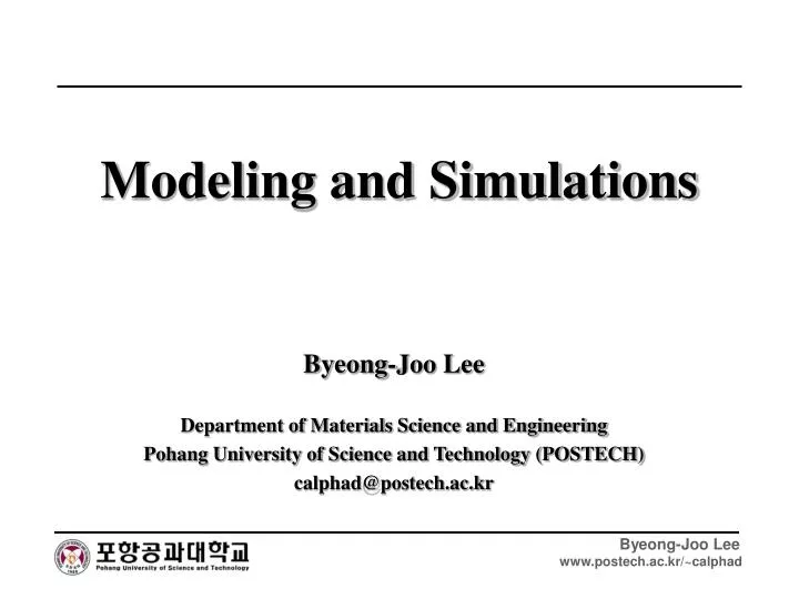 PPT - Modeling and Simulations PowerPoint Presentation, free download ...