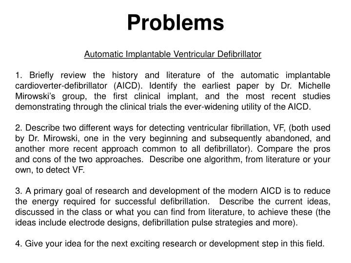 PPT - Lecture 7 Chapter 13: Therapeutic/Prosthetic Devices – Pacemakers ...